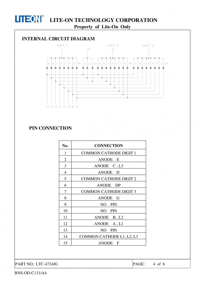 LTC-4724JG datasheet page 5