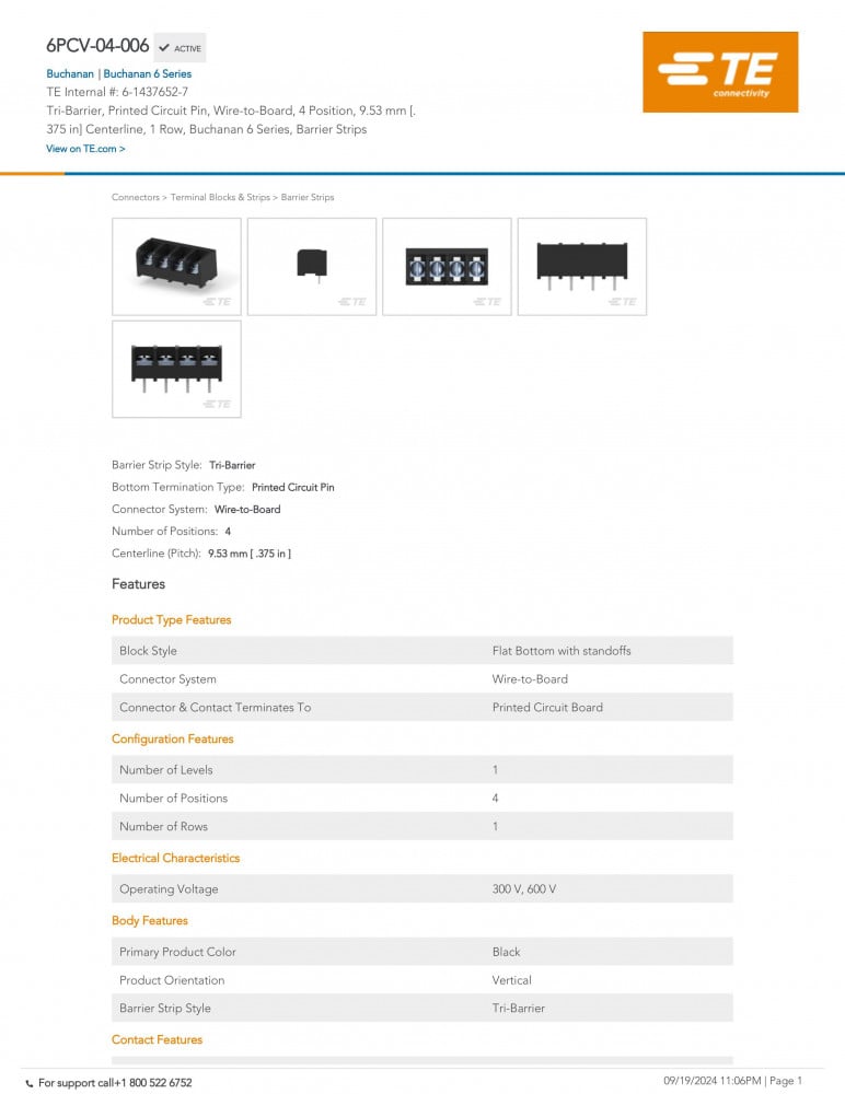 6PCV-04-006 technical document page 1