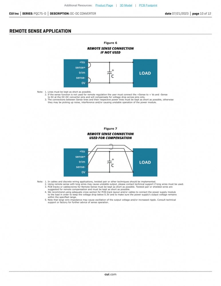 PQC75-48-S12-O datasheet page 10