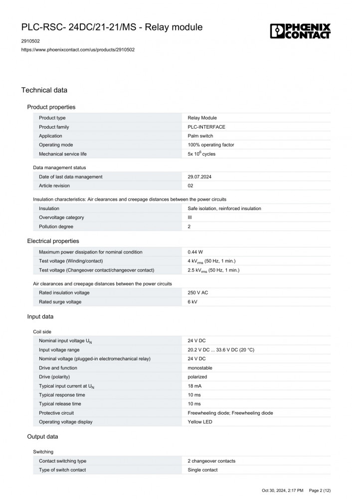 2910502 technical document page 2