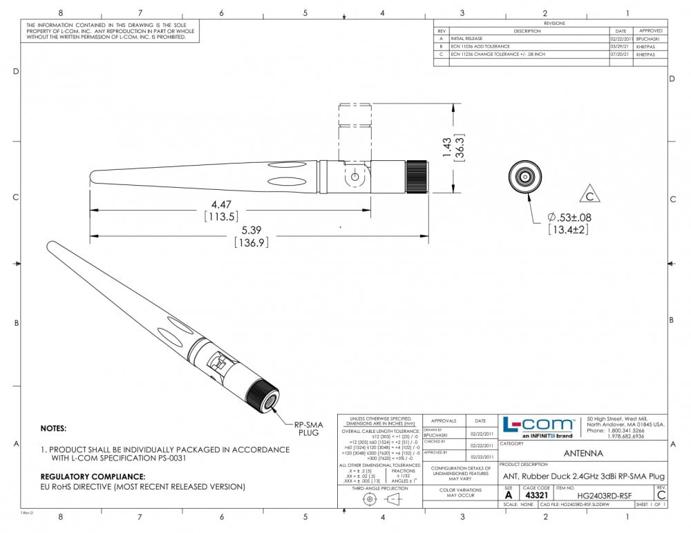 HG2403RD-RSF technical document page