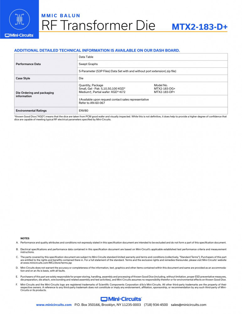 MTX2-183-DG+ datasheet page 4