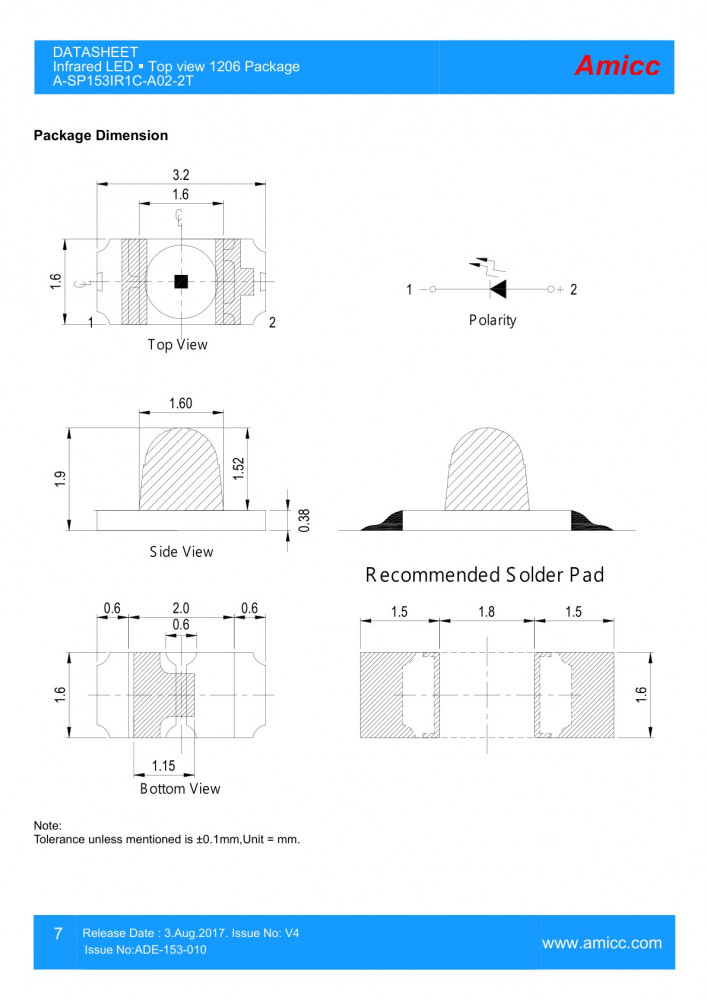 A-SP153IR1C-A02-2T datasheet page 7