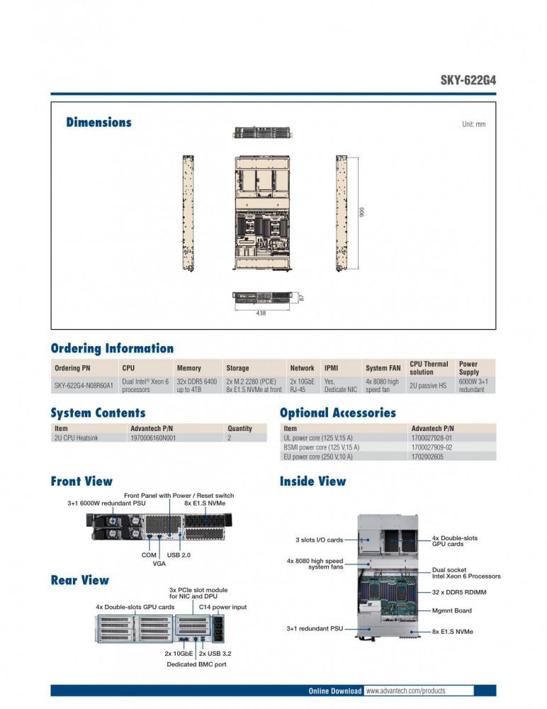 SKY-622G4 product document page 2