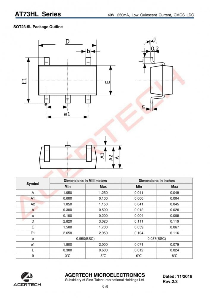 AT73HL datasheet page 6