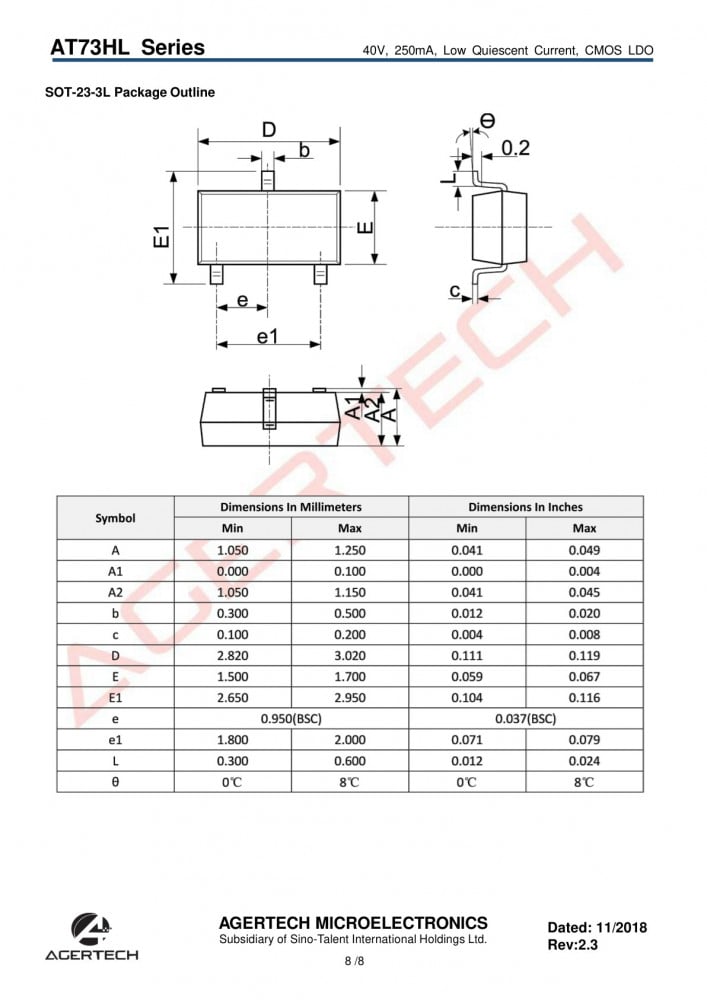 AT73HL datasheet page 8