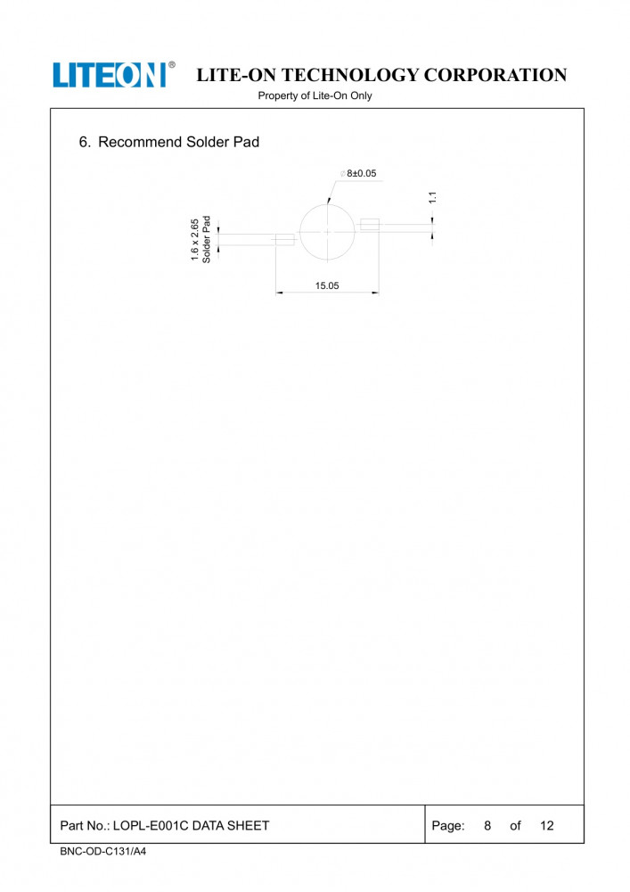 LOPL-E001C datasheet page 8