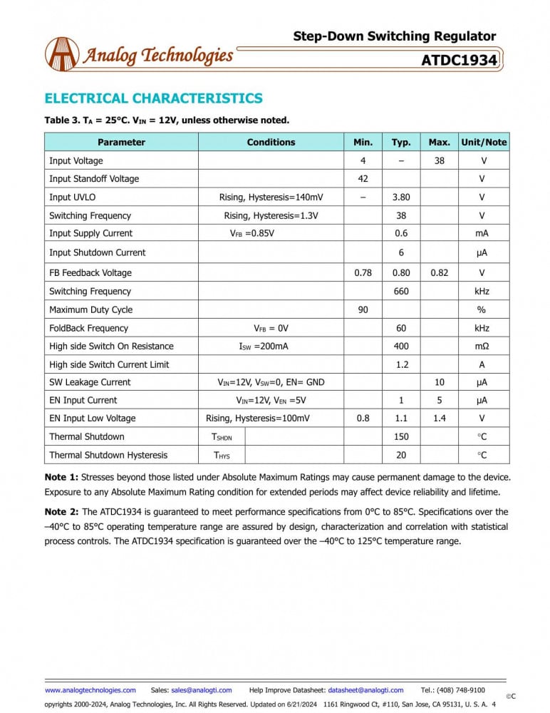 ATDC1934 datasheet page 4