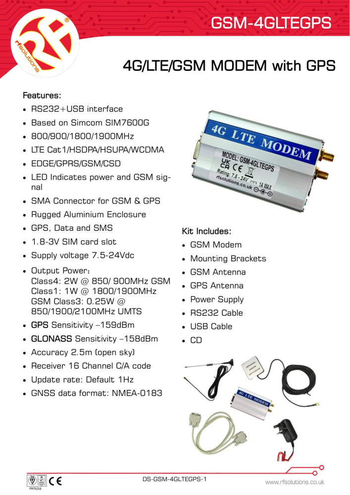 GSM-4GLTEGPS technical document page 1