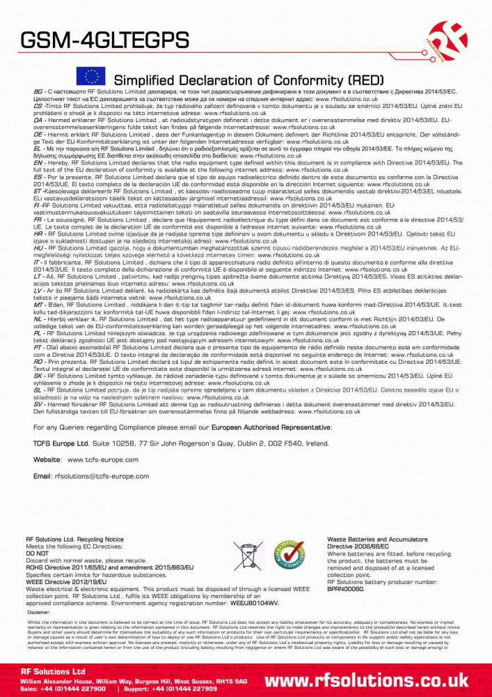 GSM-4GLTEGPS technical document page 5