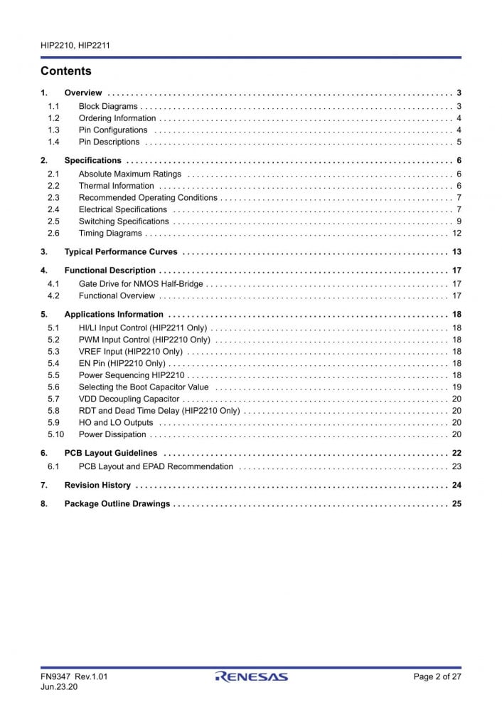 HIP2210 HIP2211 datasheet page 2