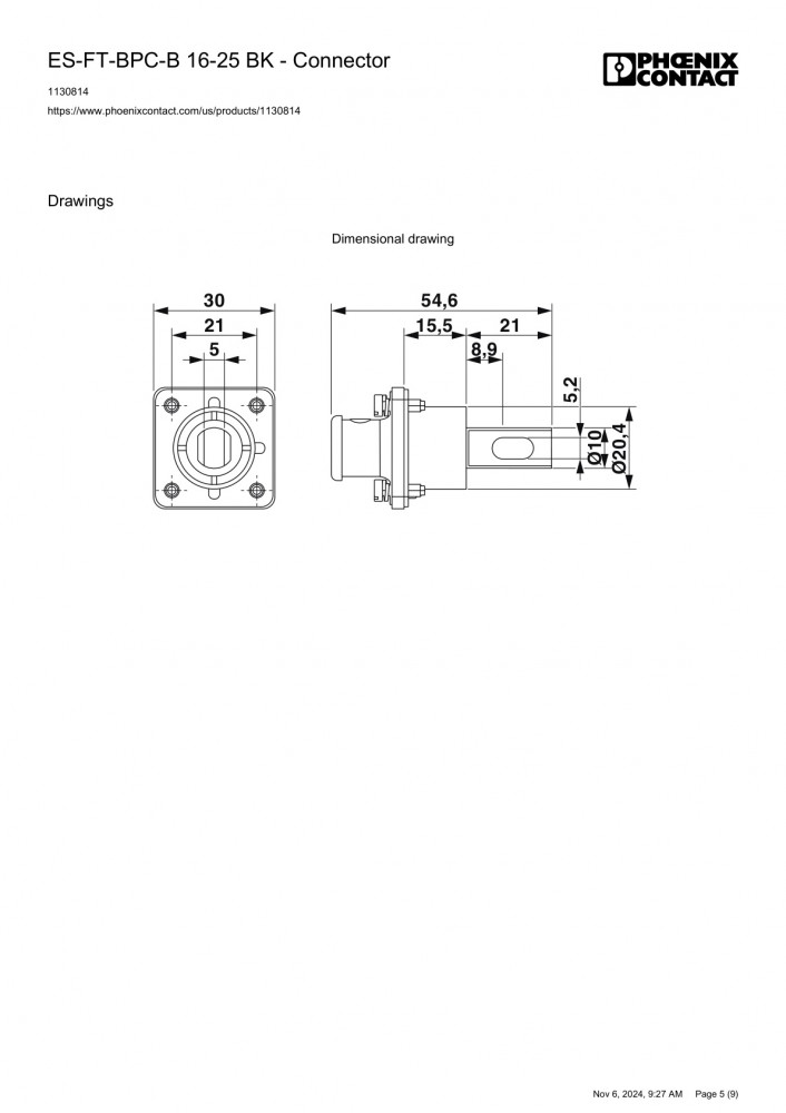 Phoenix Contact 1130814 technical document page 5