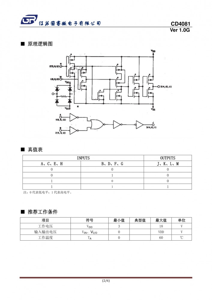 CD4081S technical document page 2