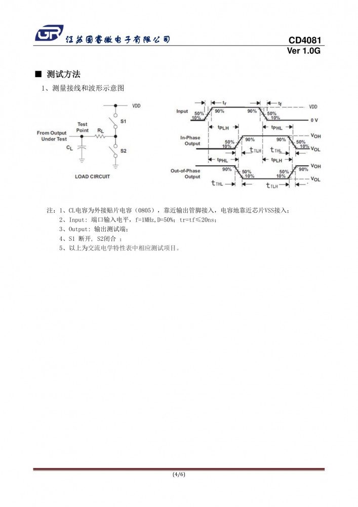 CD4081S technical document page 4