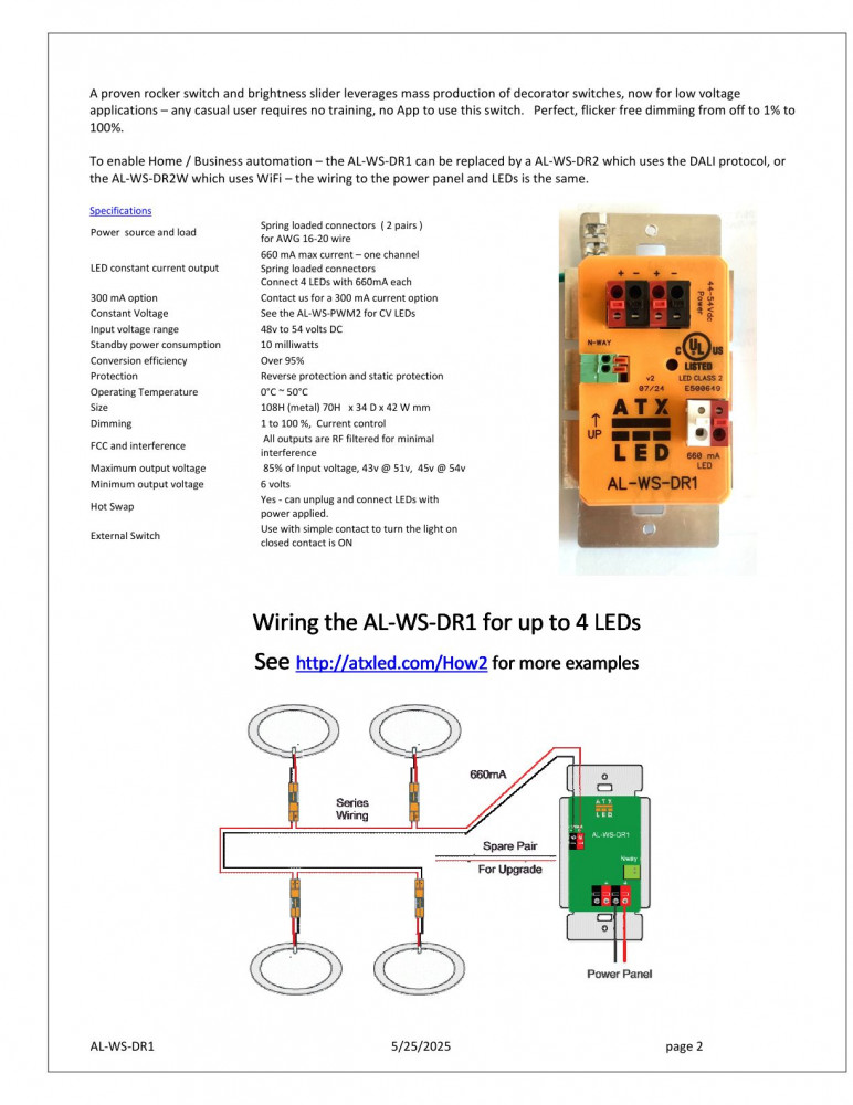 AL-WS-DR1 product documentation image 2