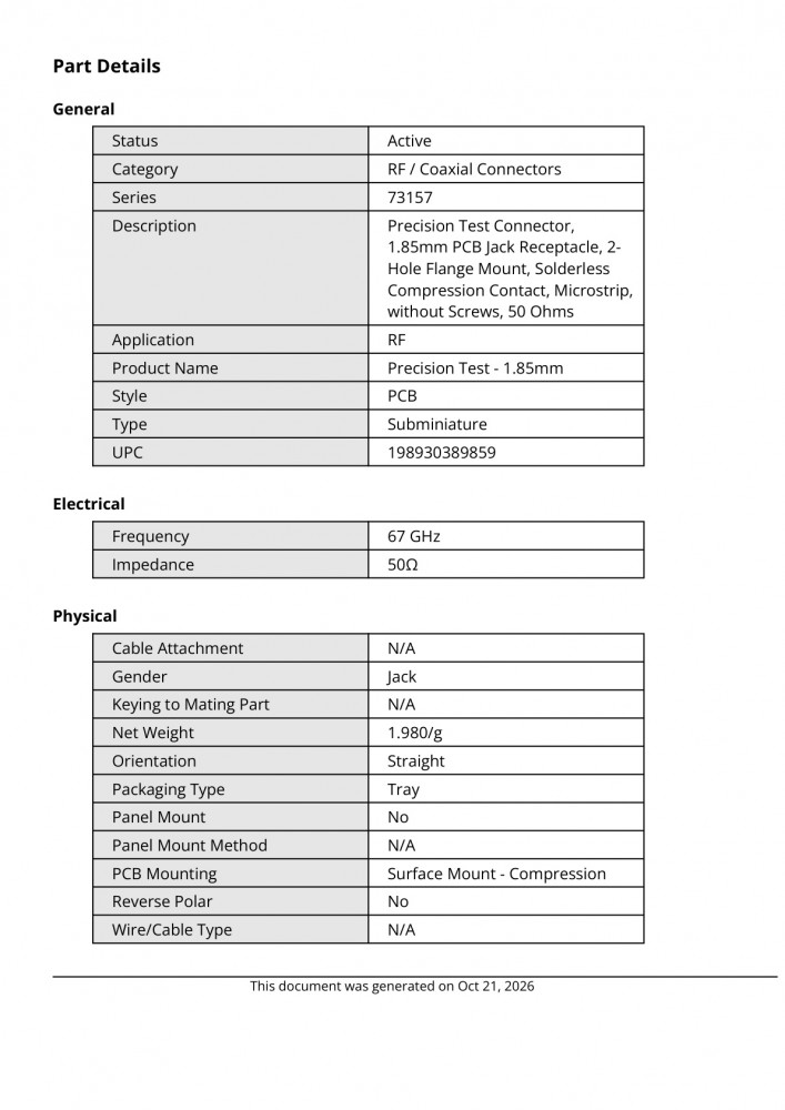 MOLEX 731570270 technical document image, page 2
