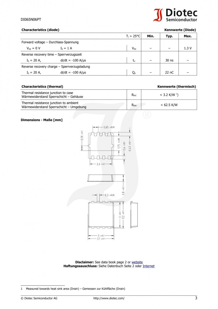 DI065N06PT datasheet page 3