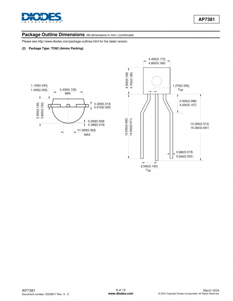 AP7381 datasheet page 9