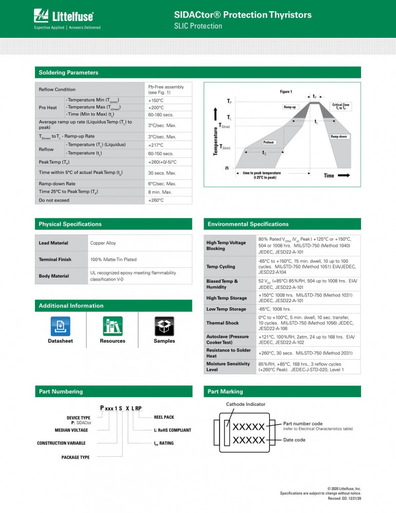 Littelfuse P1101SDLRP datasheet page 3