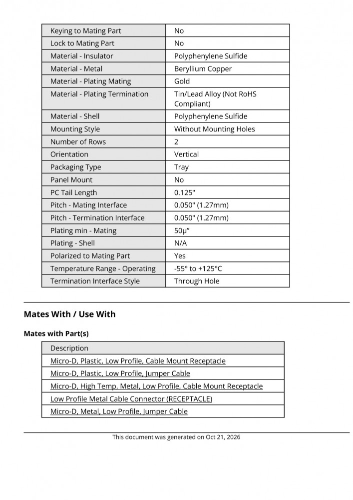 Technical document image 2 for MP-211-009-1E5-0000