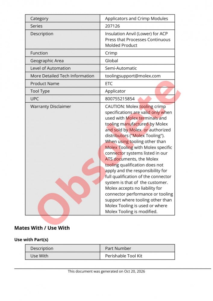 MOLEX 190280108 document image, page 2