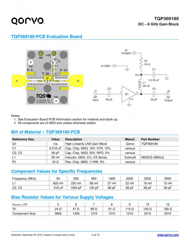 TQP369180 datasheet page 4