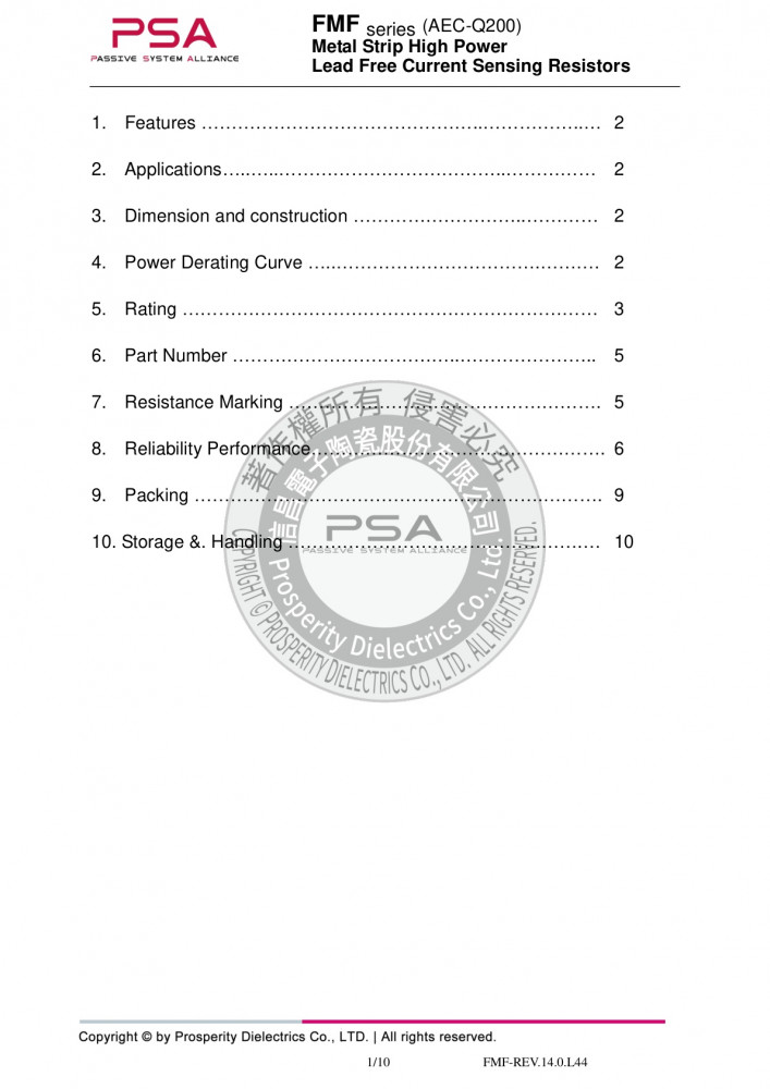 FMF datasheet page 2