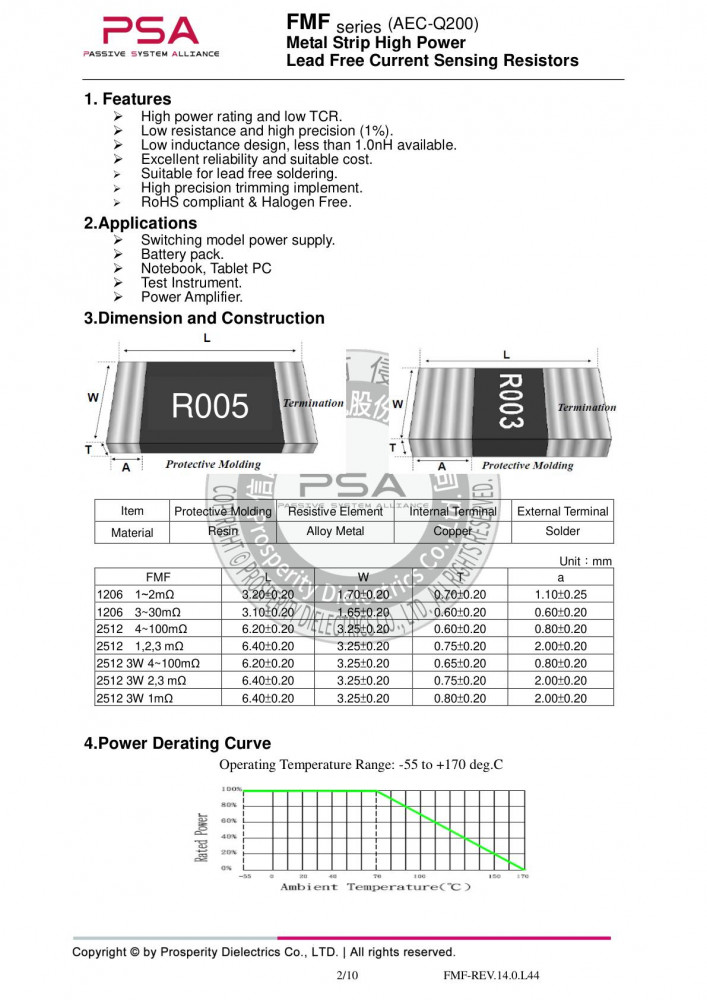 FMF datasheet page 3