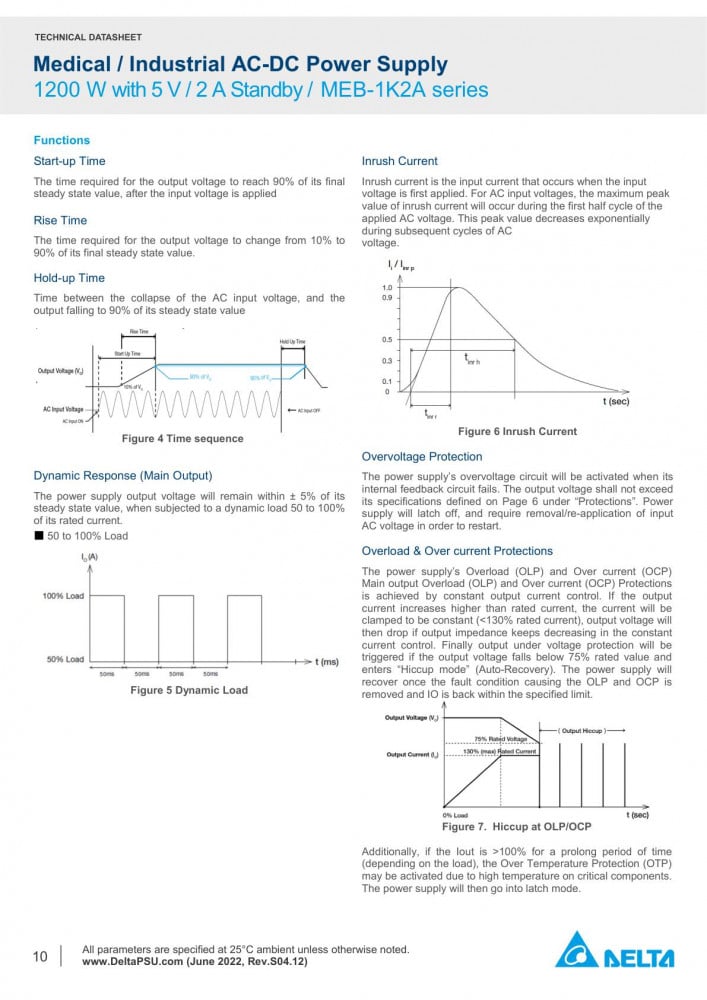 DELTA MEB-1K2A technical document page 10