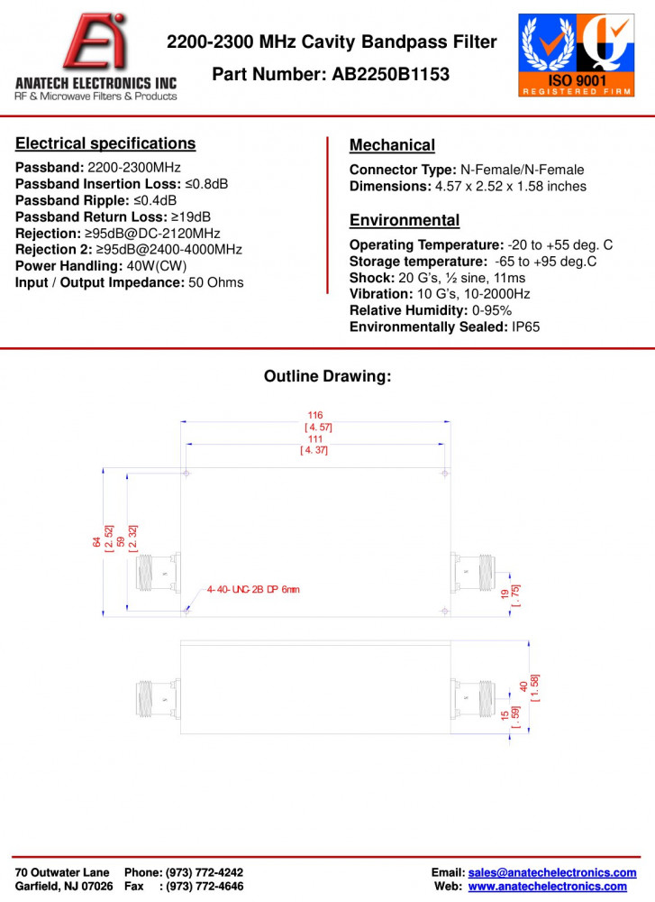AB2250B1153 technical document page 1
