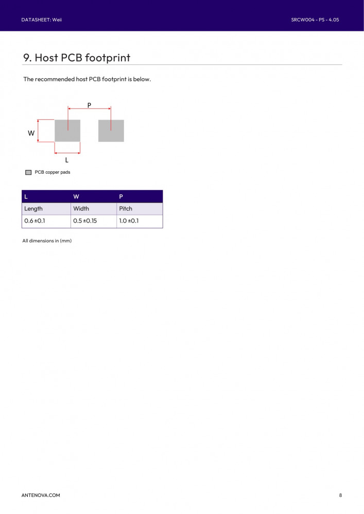 Weii SRCW004 datasheet page 8