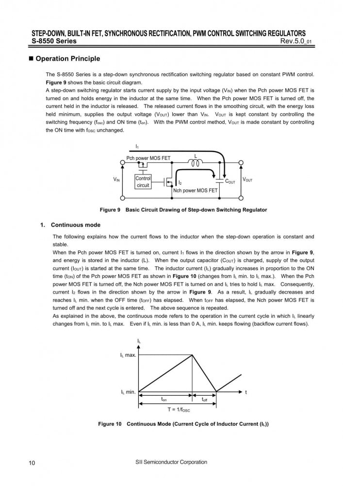 S-8550 Series datasheet page 10