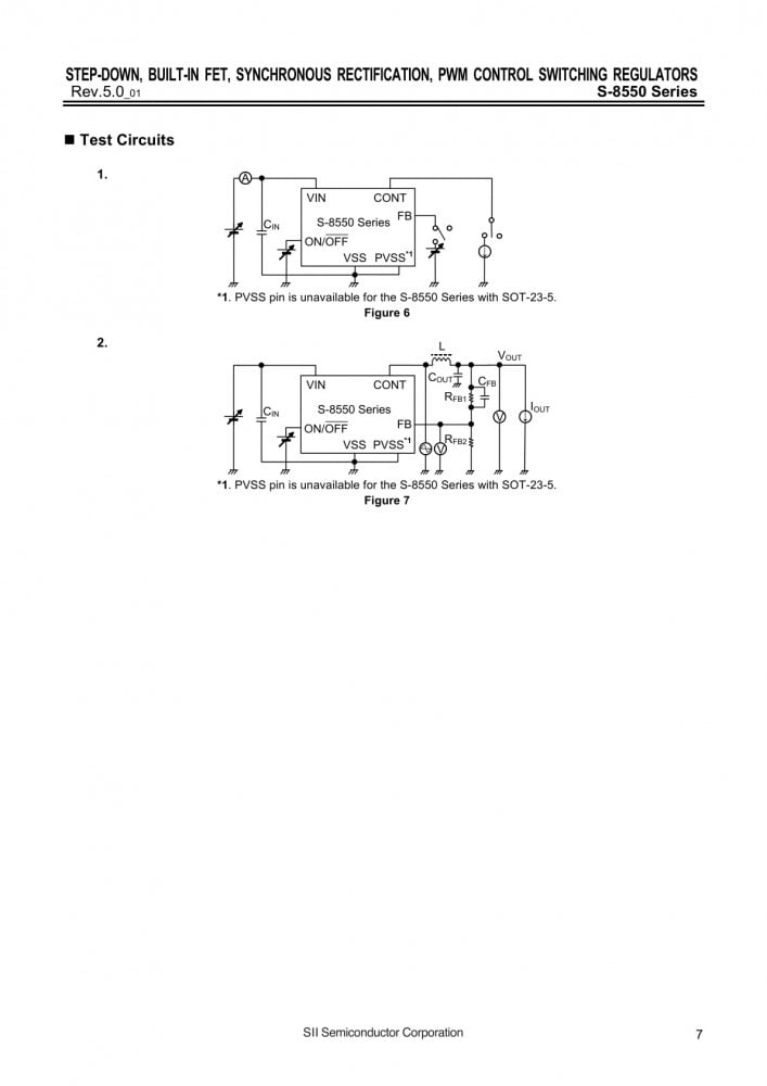 S-8550 Series datasheet page 7