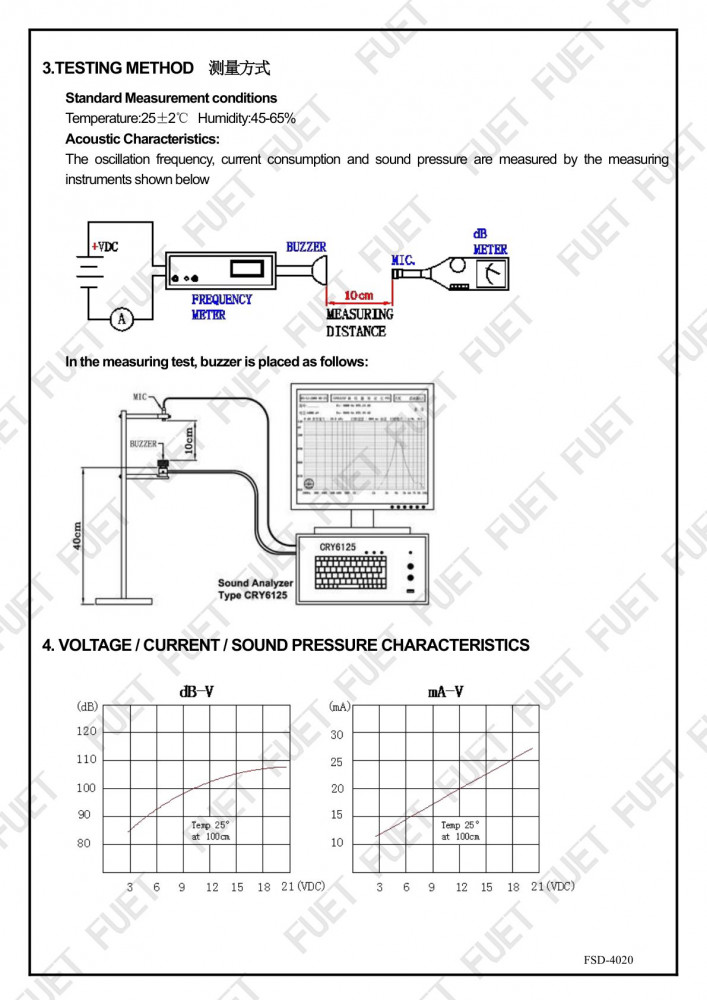 FUET FSD-4020 specification page 3