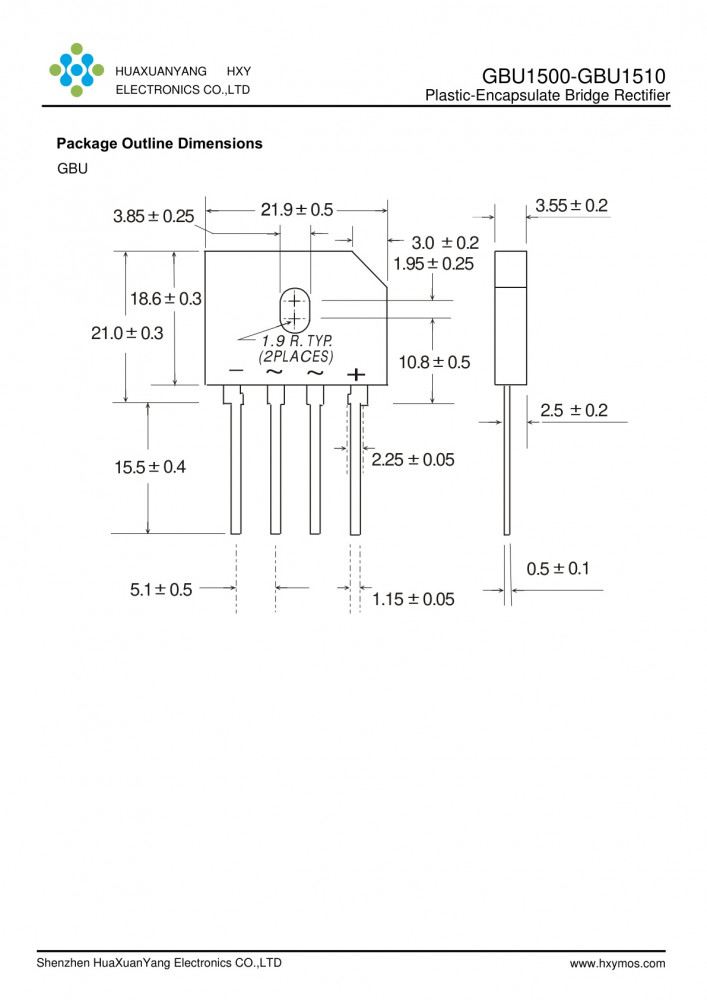GBU1510 datasheet page 3