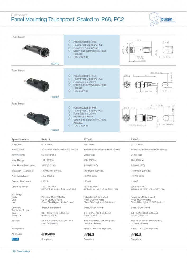 Bulgin fuseholder document page 10