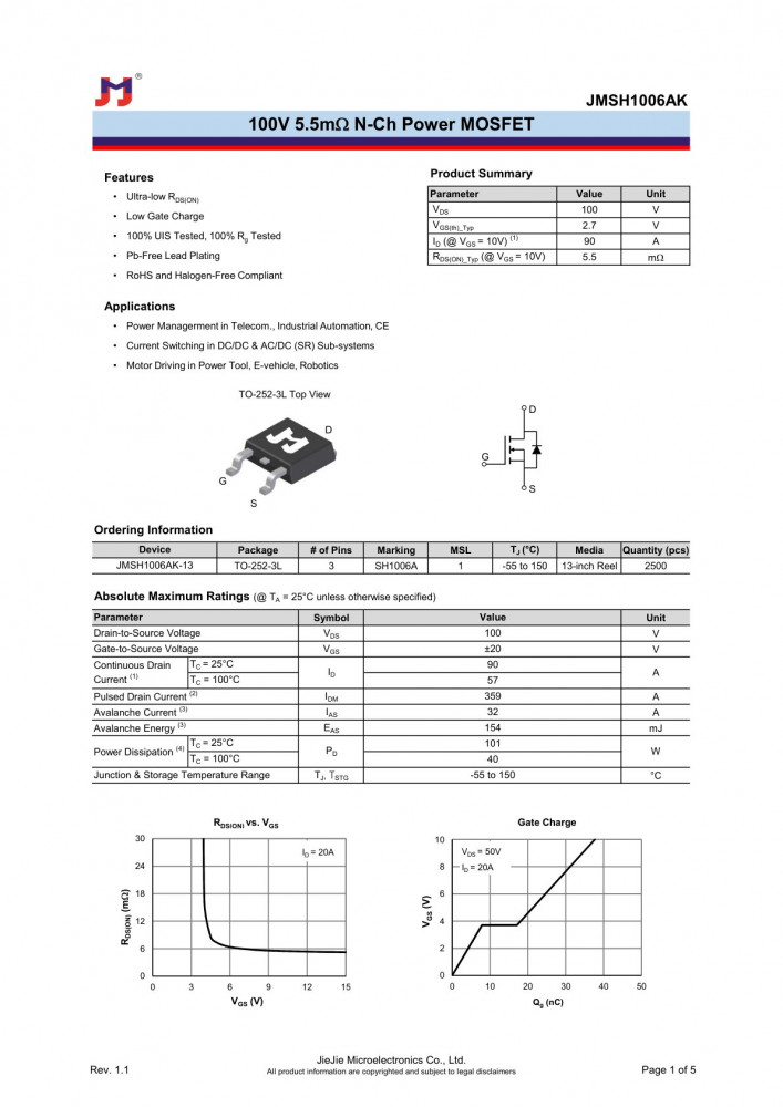 JMSH1006AK datasheet page 1