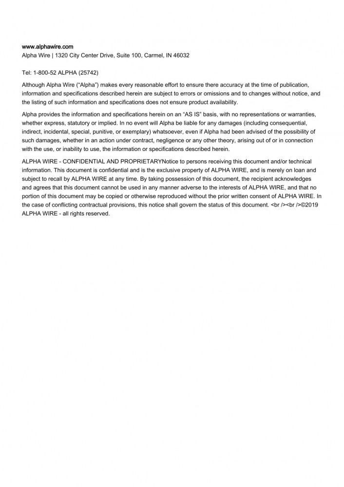 Alpha Wire FIT-221B-1/16 technical document page 3