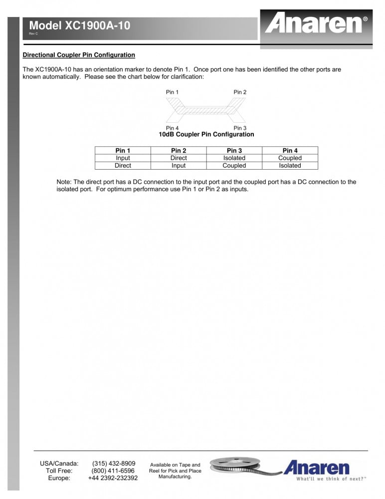 XC1900A-10S datasheet page 2