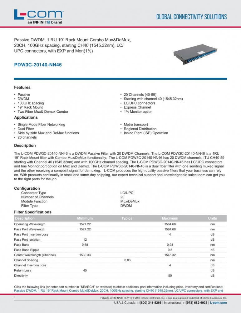 PDW3C-20140-NN46 technical document page 1