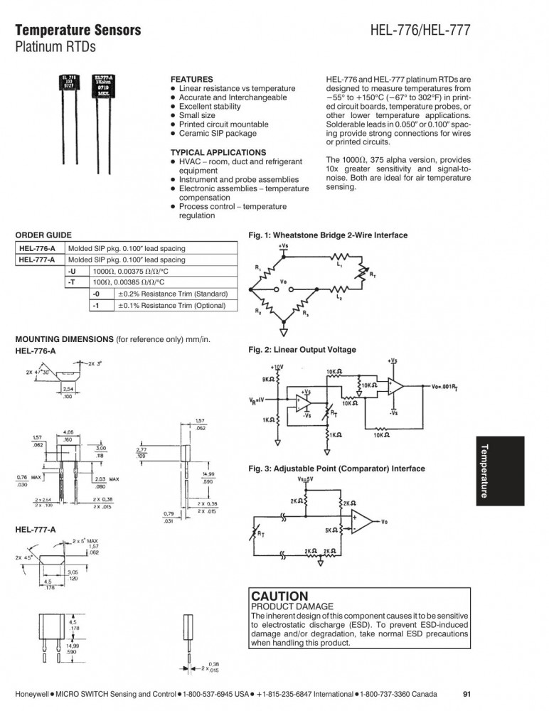 Honeywell HEL-776 product document page 2