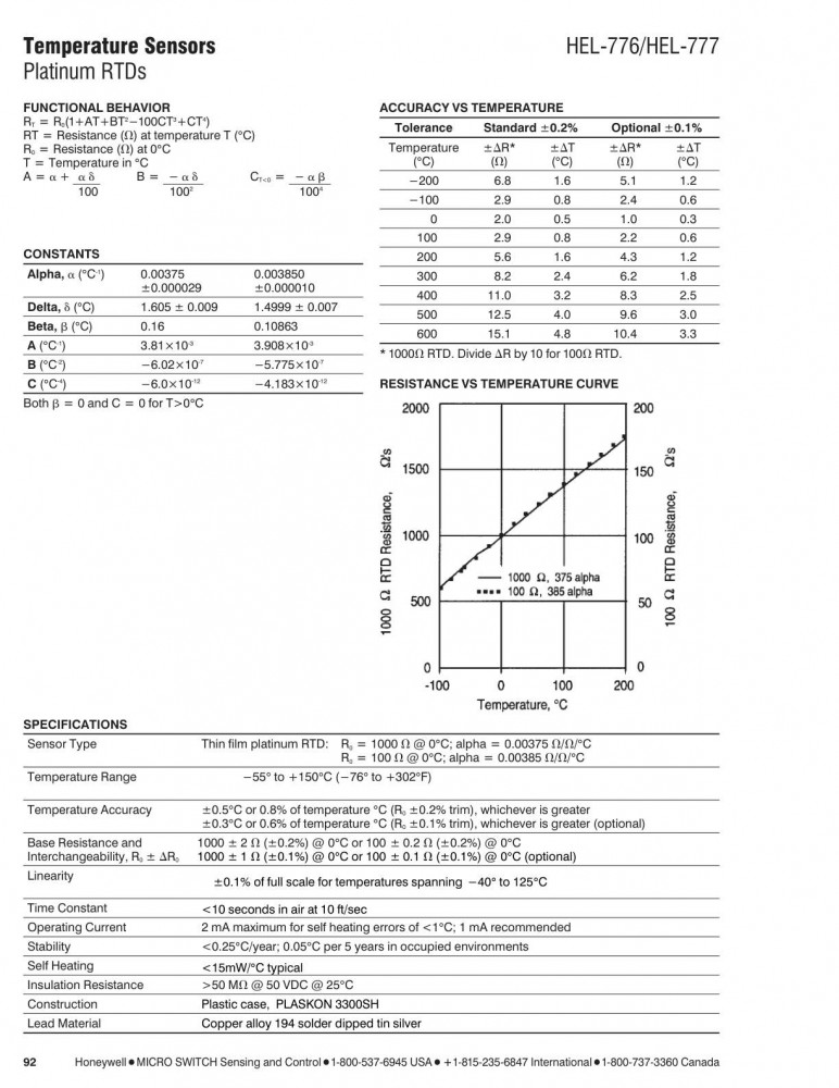 Honeywell HEL-776 product document page 3