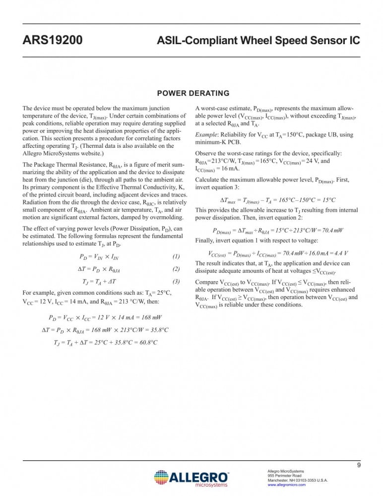 ARS19200 datasheet page 9