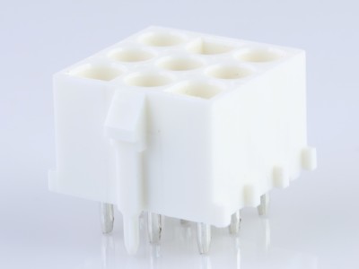 Mini-Fit Versa Color Receptacle Housing, Dual Row, Nylon 6/6 UL 94V-0, 2 Circuits, Glow-Wire Capable, Natural