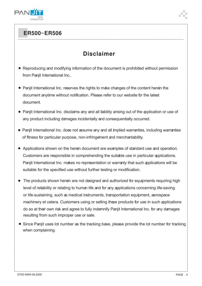 ER500 to ER506 datasheet page 4