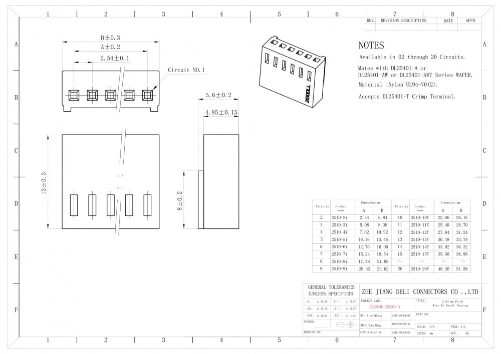 DLL 2510-3A technical document page 5