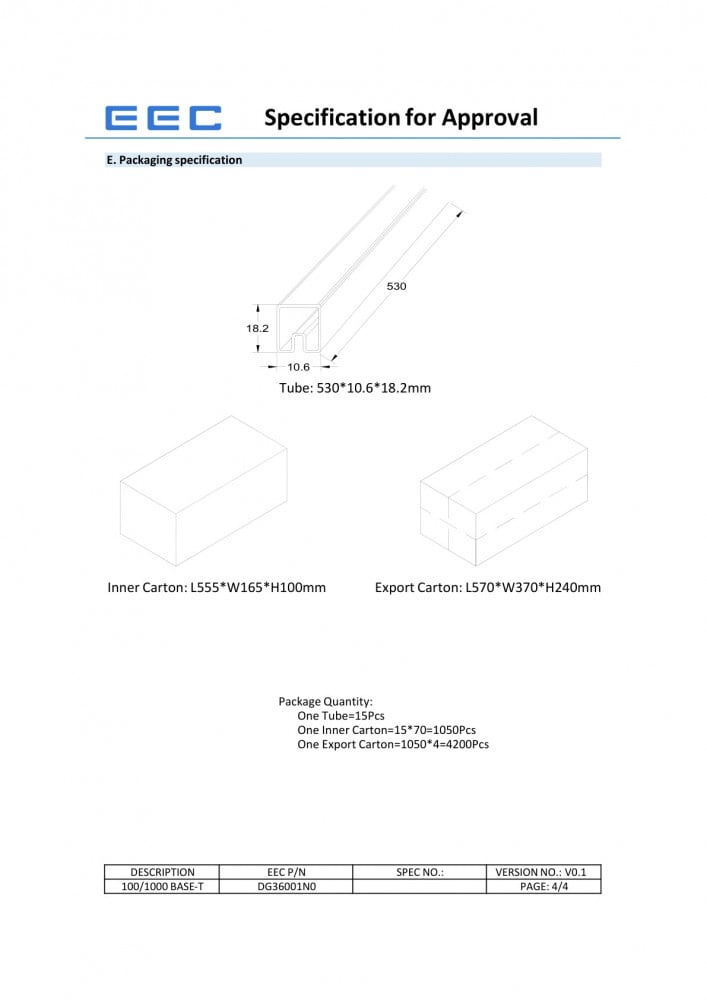 DG36001N0 approval specification page 5