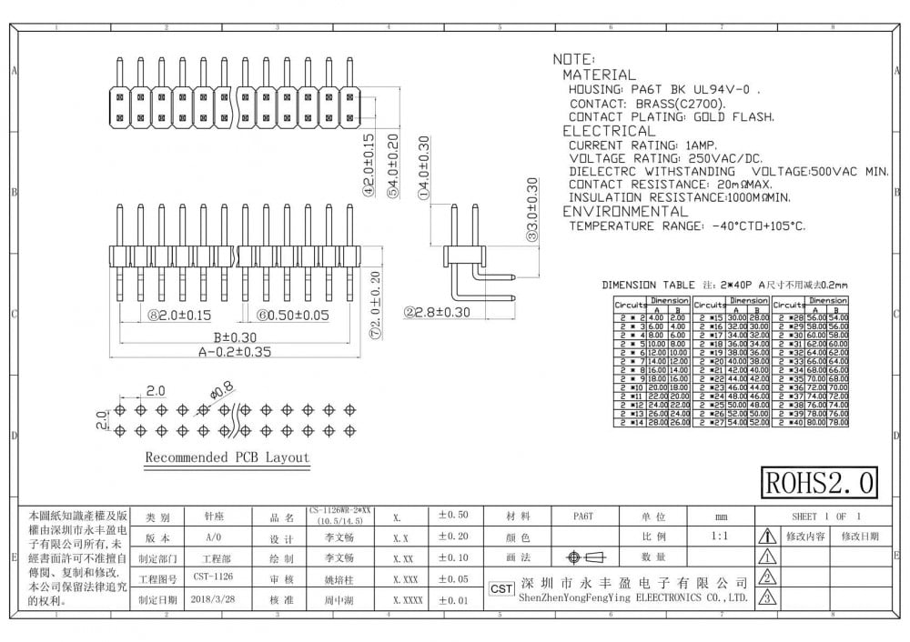CST CS-1126WR-2*7(L10.5/14.5) product drawing and specifications
