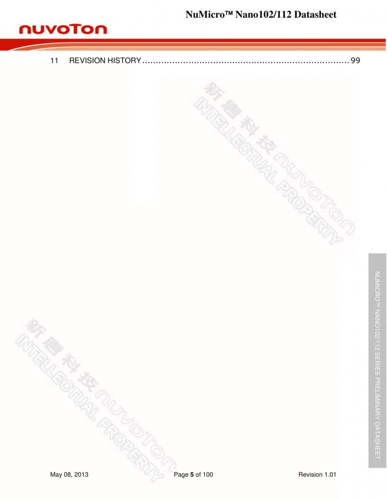 NANO112 datasheet page 5