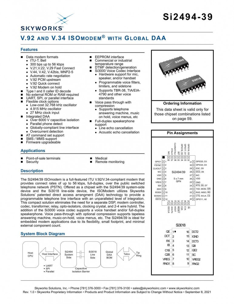 SI2494-A-FM document page 1